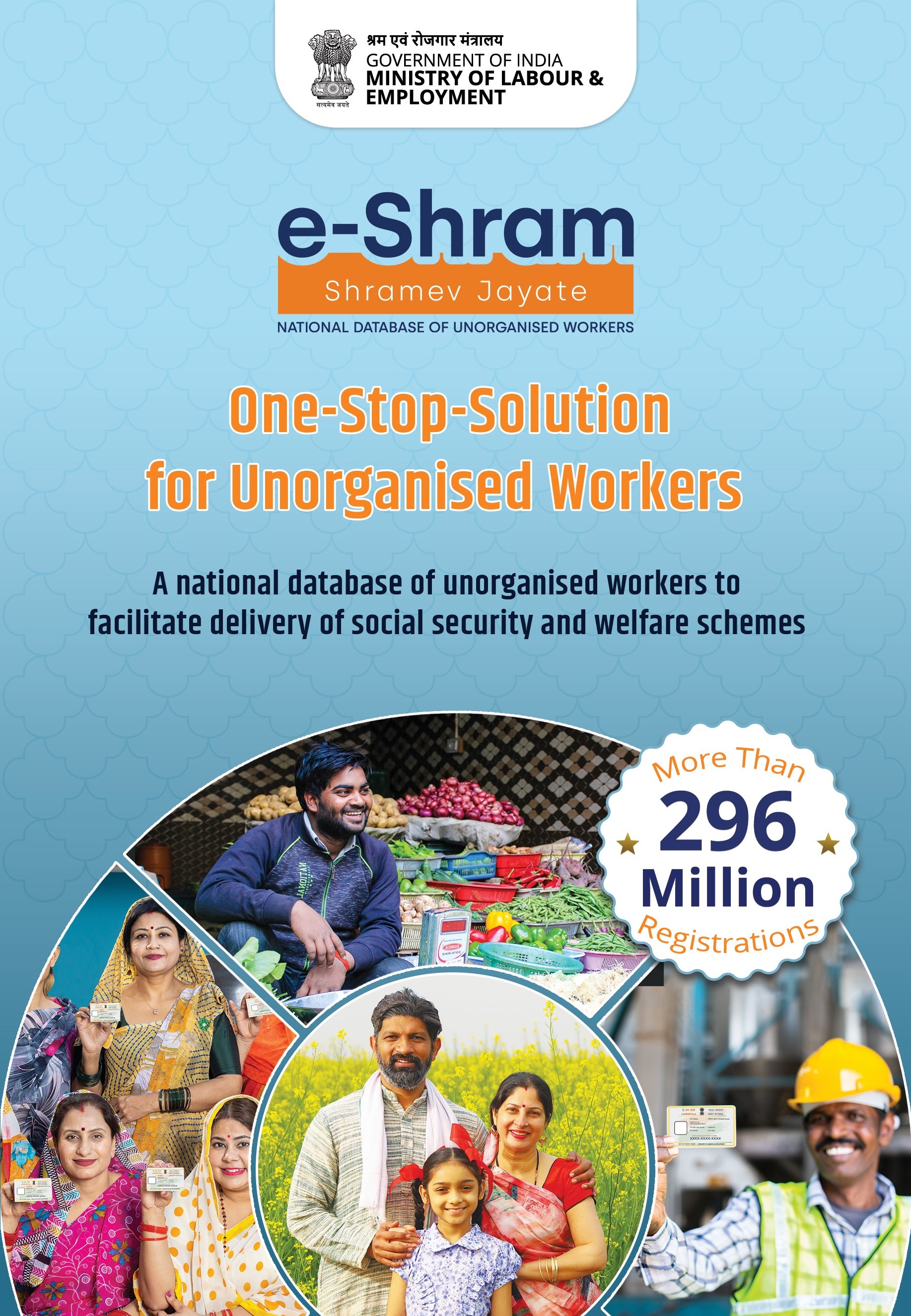 One Stop Solution for Unorganised Workers | e-Shram